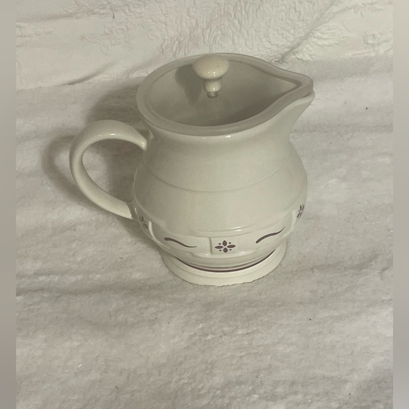 Longaberger | Dining | Longaberger Large Cream Pitcher Red And Cream ...